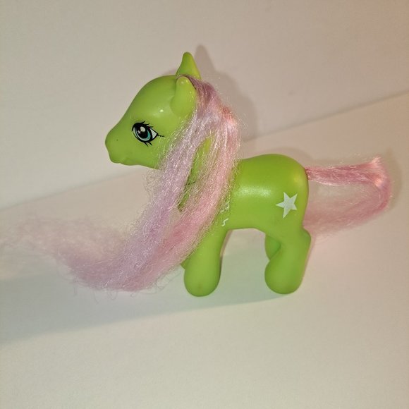 Toys | Fake My Little Pony Green Pony Pink Purple Hair Htf Brushable ...